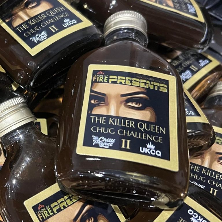 The KILLER QUEEN CHUG CHALLENGE v2 Hot Sauce - UK Chilli Queen